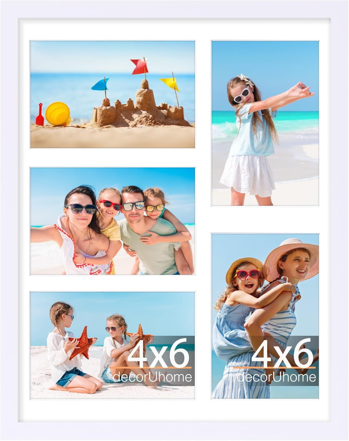 11x14 Picture Frames Collage Wall Decor, 5x4 Inch Photo Frames with Mat ...