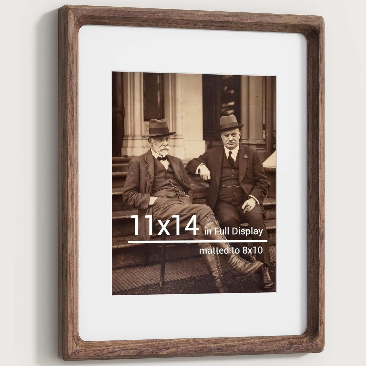 11x14 Picture Frames Natural Walnut, Original Wood Hand Make Crafted ...