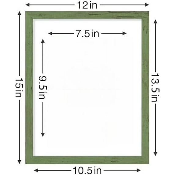 11x14 Picture Frames Set of 9, Shatter Resistant Plexiglass, Display ...