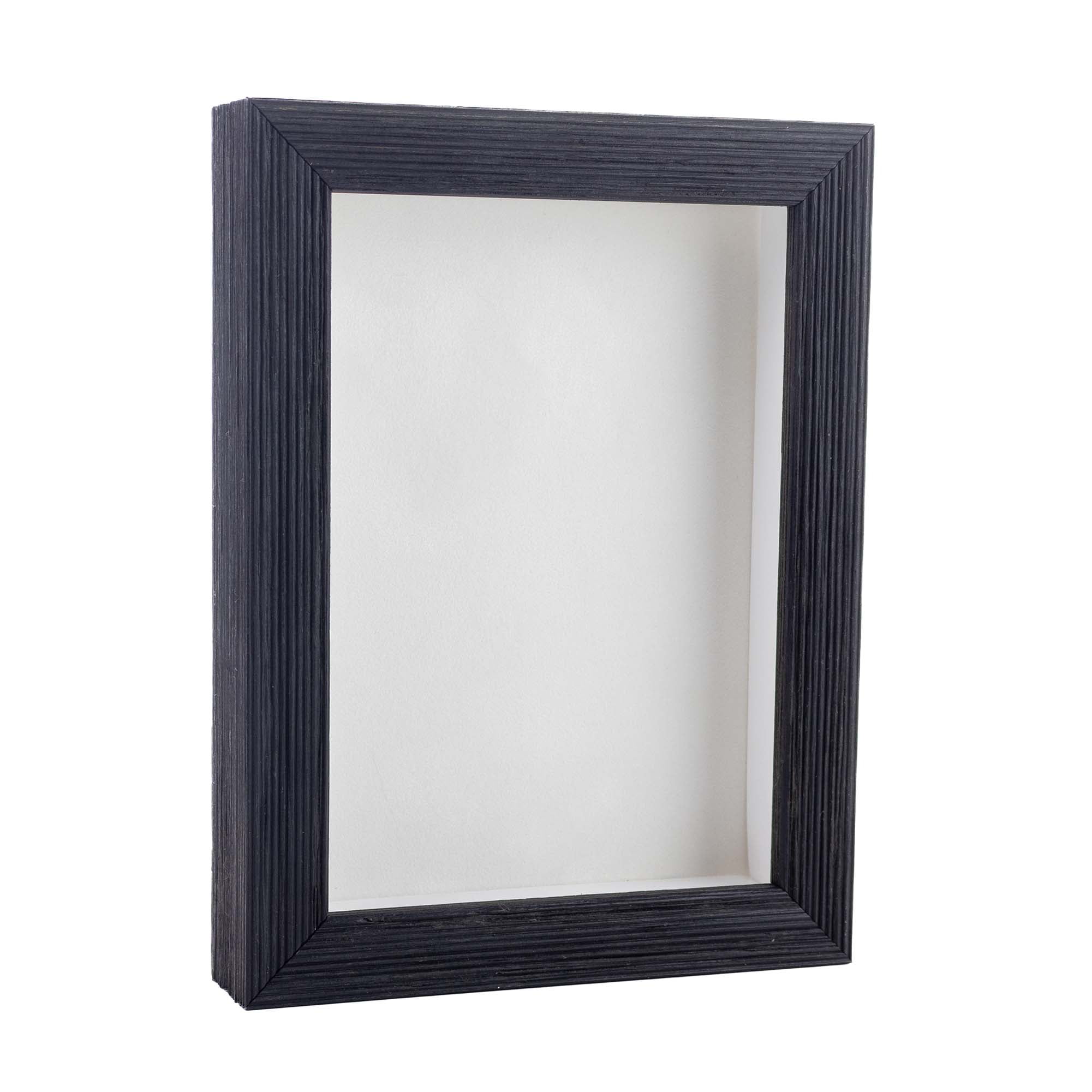 11x14 Shadow Box Frame Barnwood Black Wood | With a 1" Usable Display ...