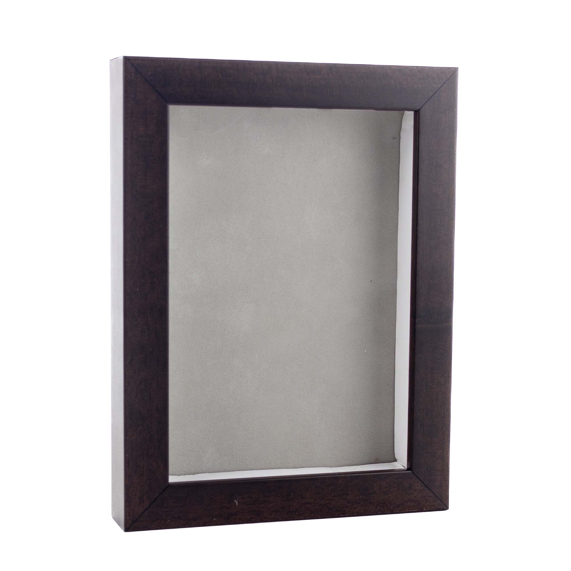 11x14 Shadow Box Frame Brown Walnut Wood | With a 3/4" Usable Display ...