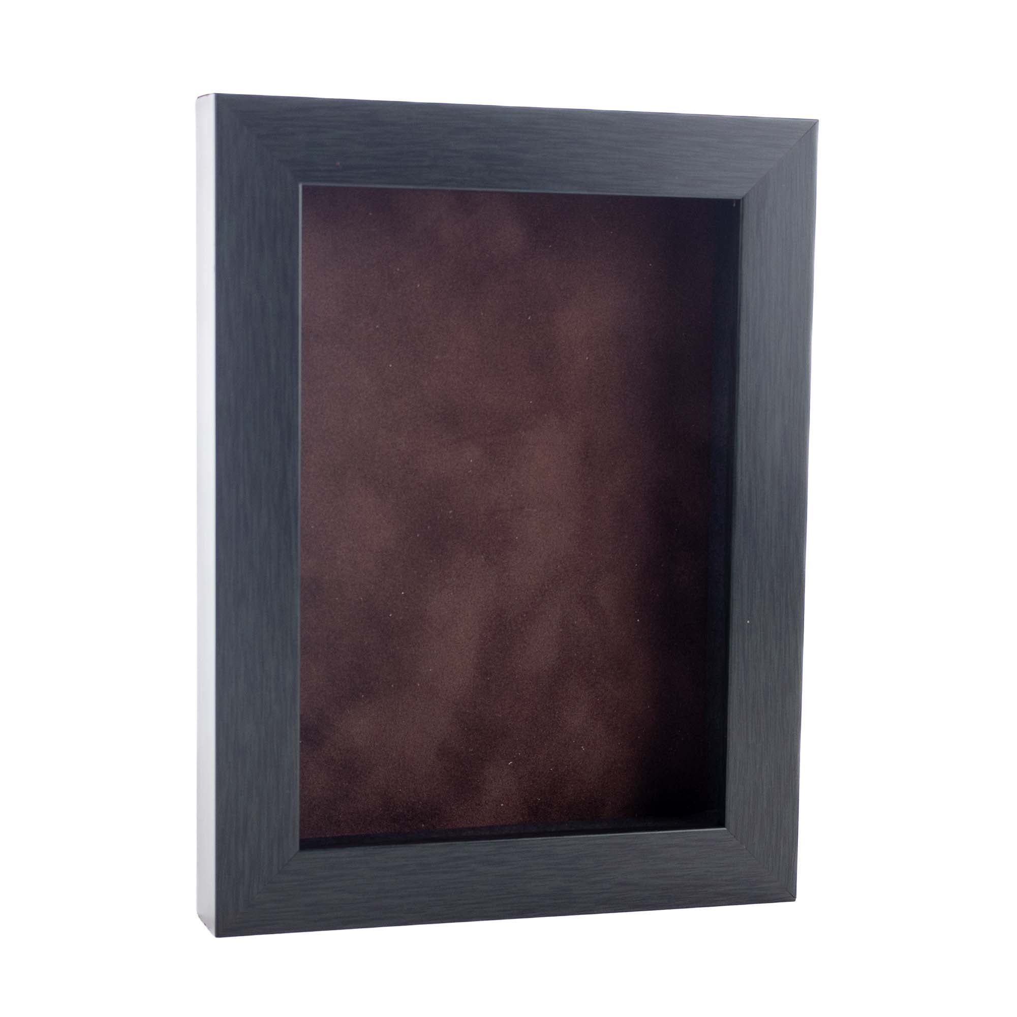 11x14 Shadow Box Frame Charcoal Gray Wood | With a 3/4" Usable Display ...