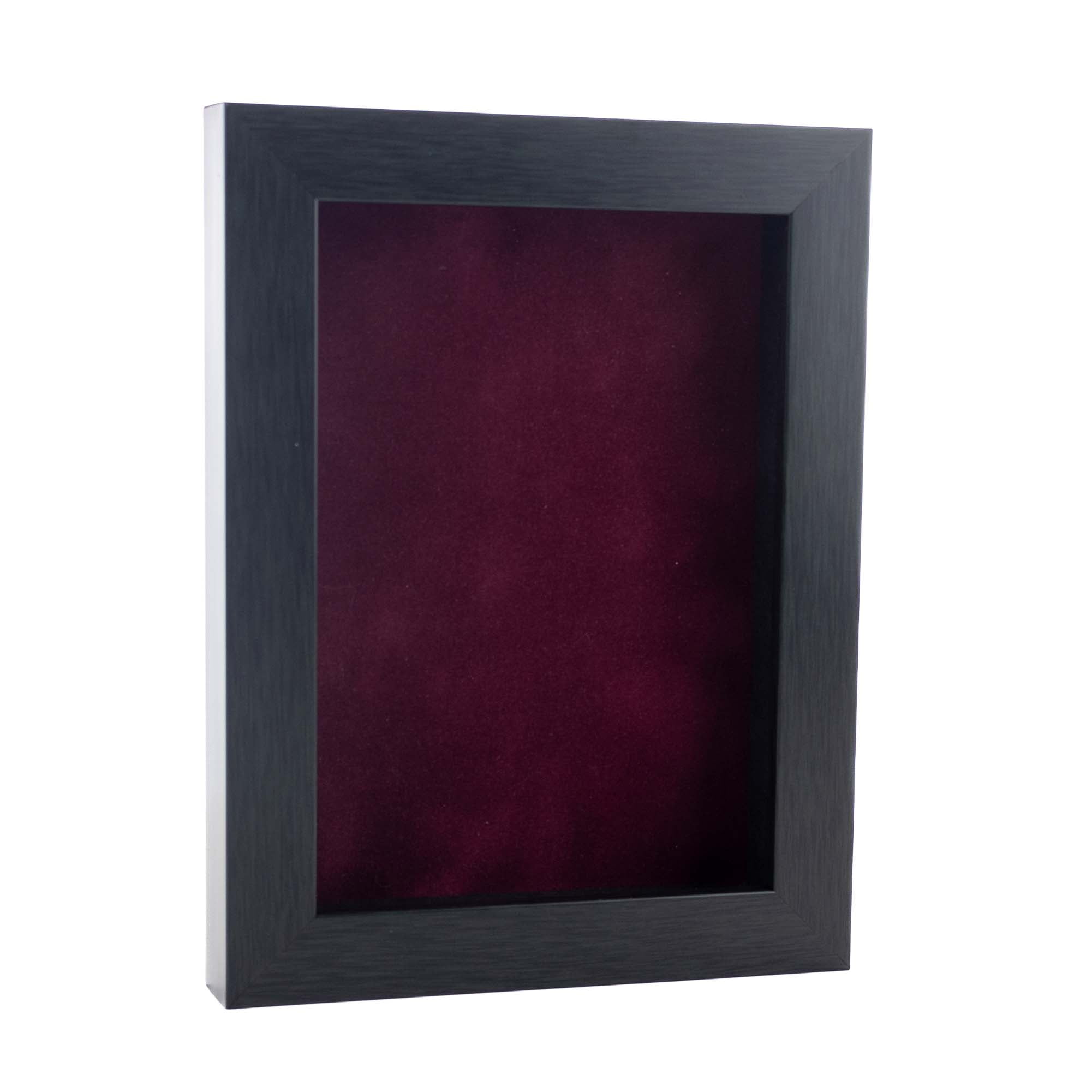 11x14 Shadow Box Frame Charcoal Gray Wood | With a 3/4" Usable Display ...