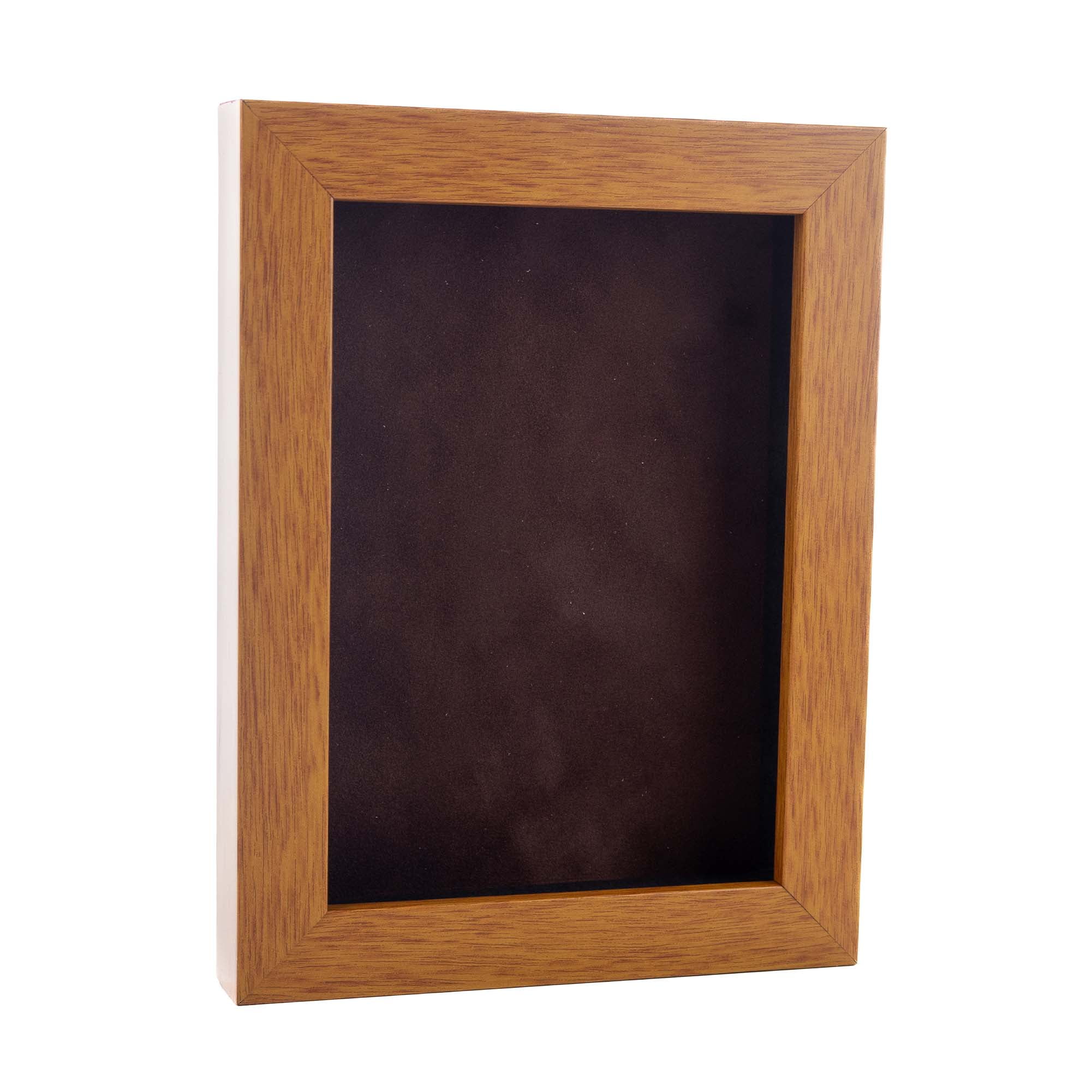 11x14 Shadow Box Frame Light Brown Wood | With a 3/4" Usable Display ...