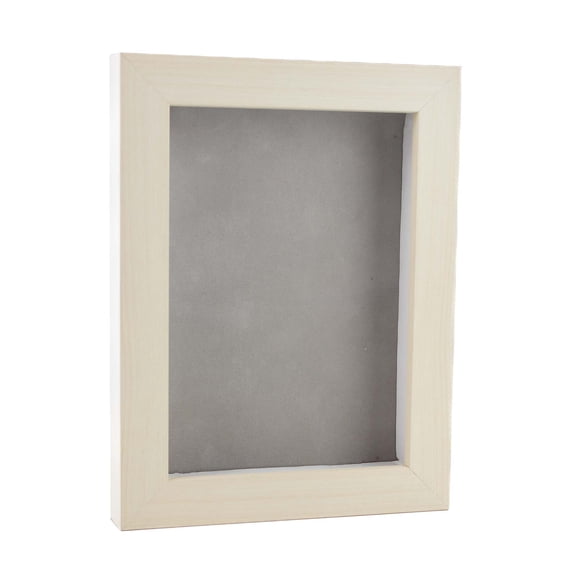 11x14 Shadow Box Frame White Washed Wood | With a 3/4" Usable Display ...
