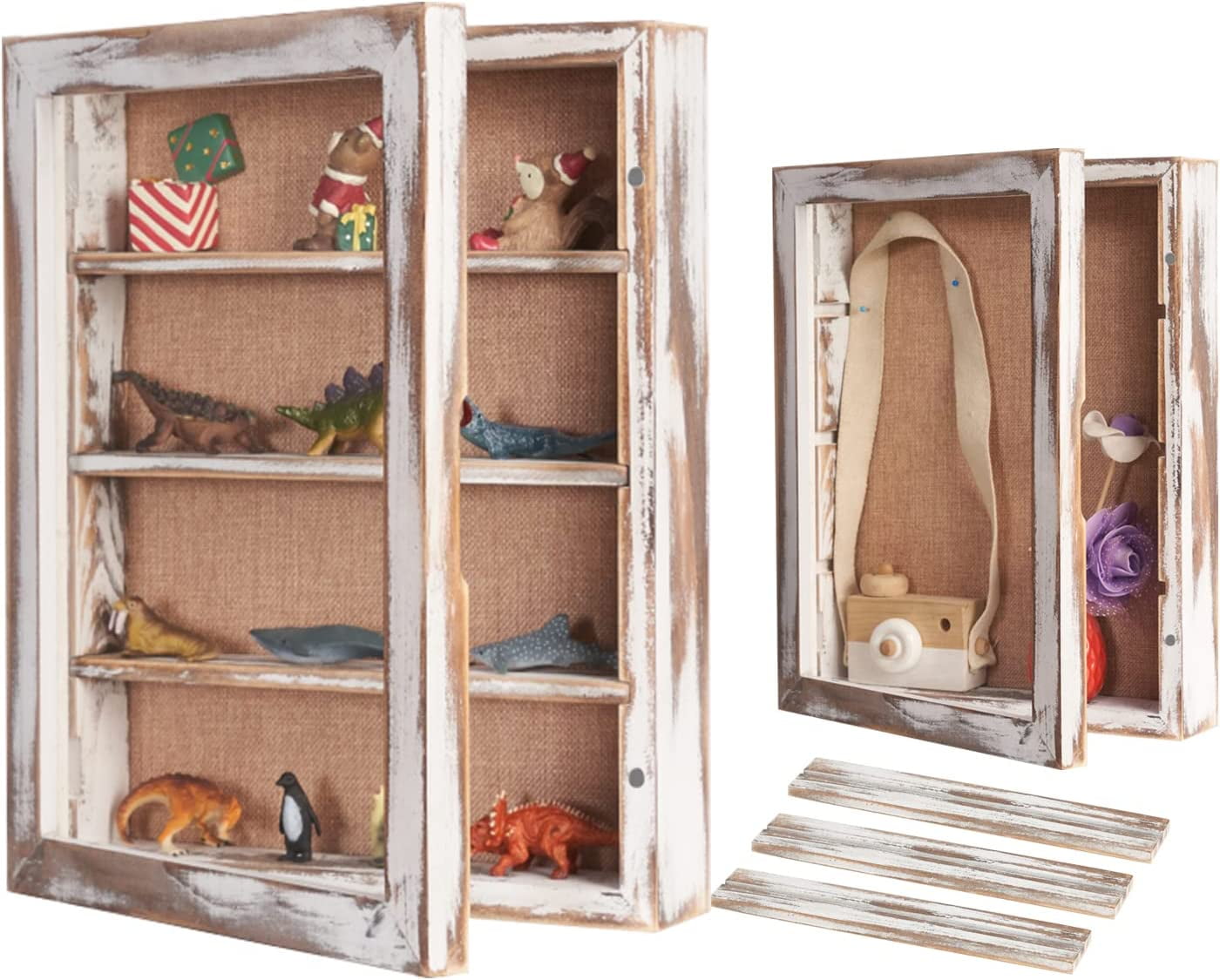 11x14 Shadow Box with Shelves, Large Shadow Boxes Frame with Adjustable ...