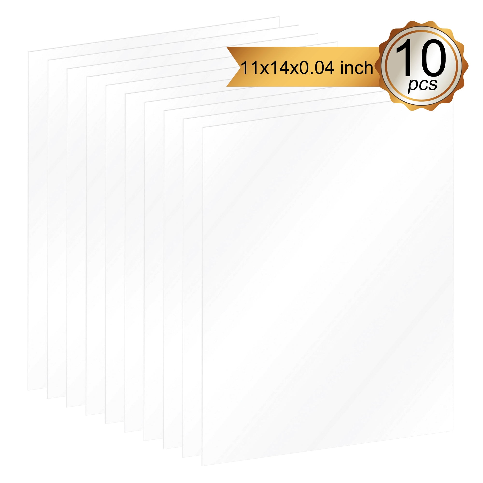 11x14 inch Acrylic Plexiglass Sheet - 0.04" Thick, Crystal Clear Square ...