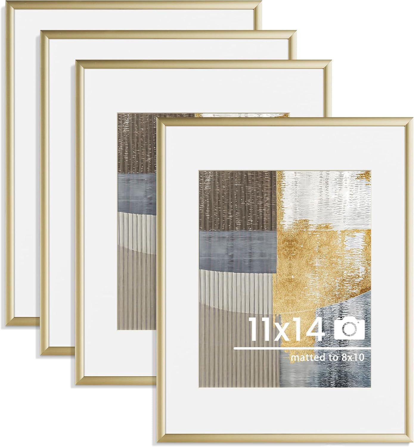 11x14 inch Metal Picture Frame - 11 x 14 Thin Aluminum Photo Frames ...