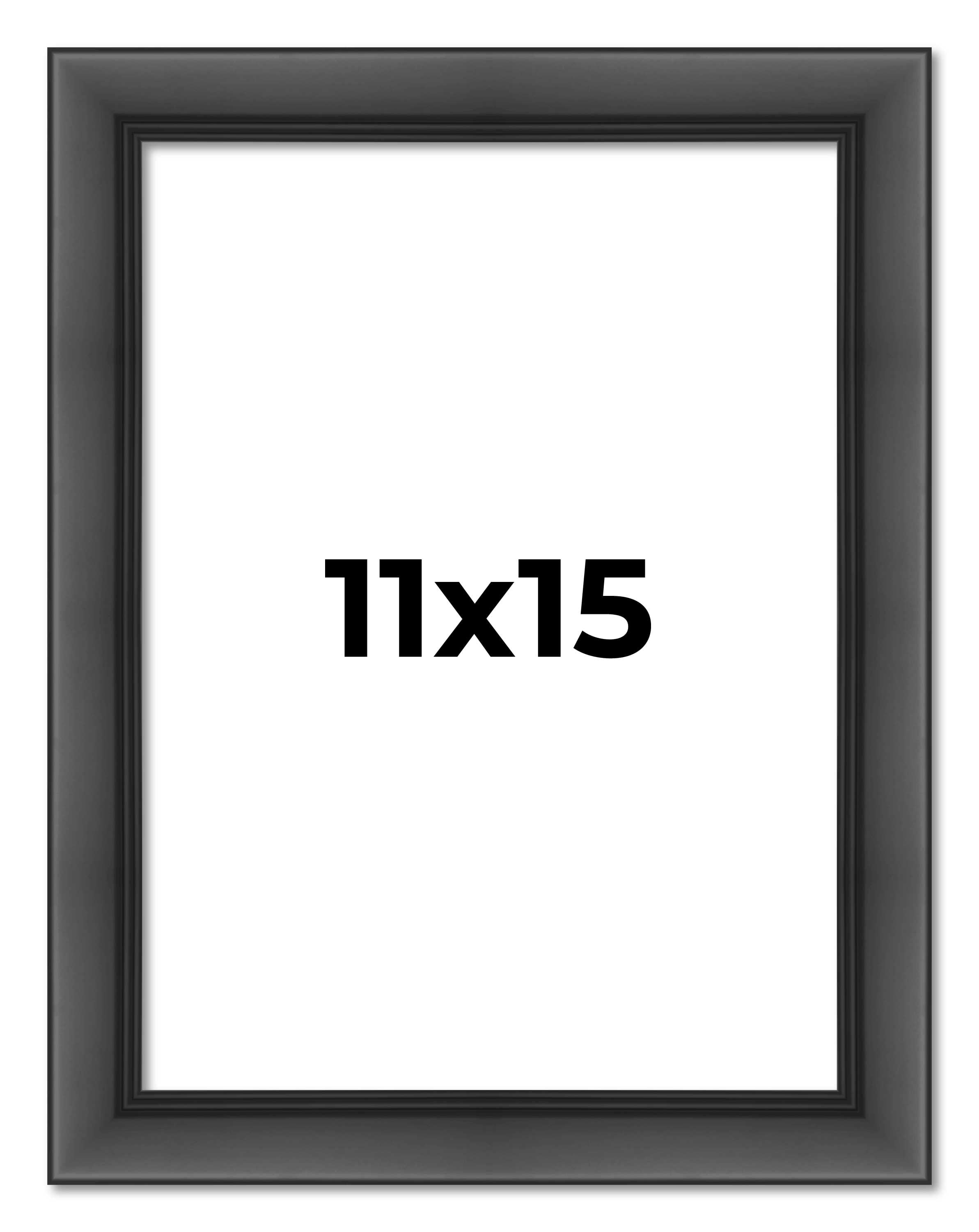 11x15 Frame Black Passaggi Solid Wood Picture Frame Width 1.5 Inches ...