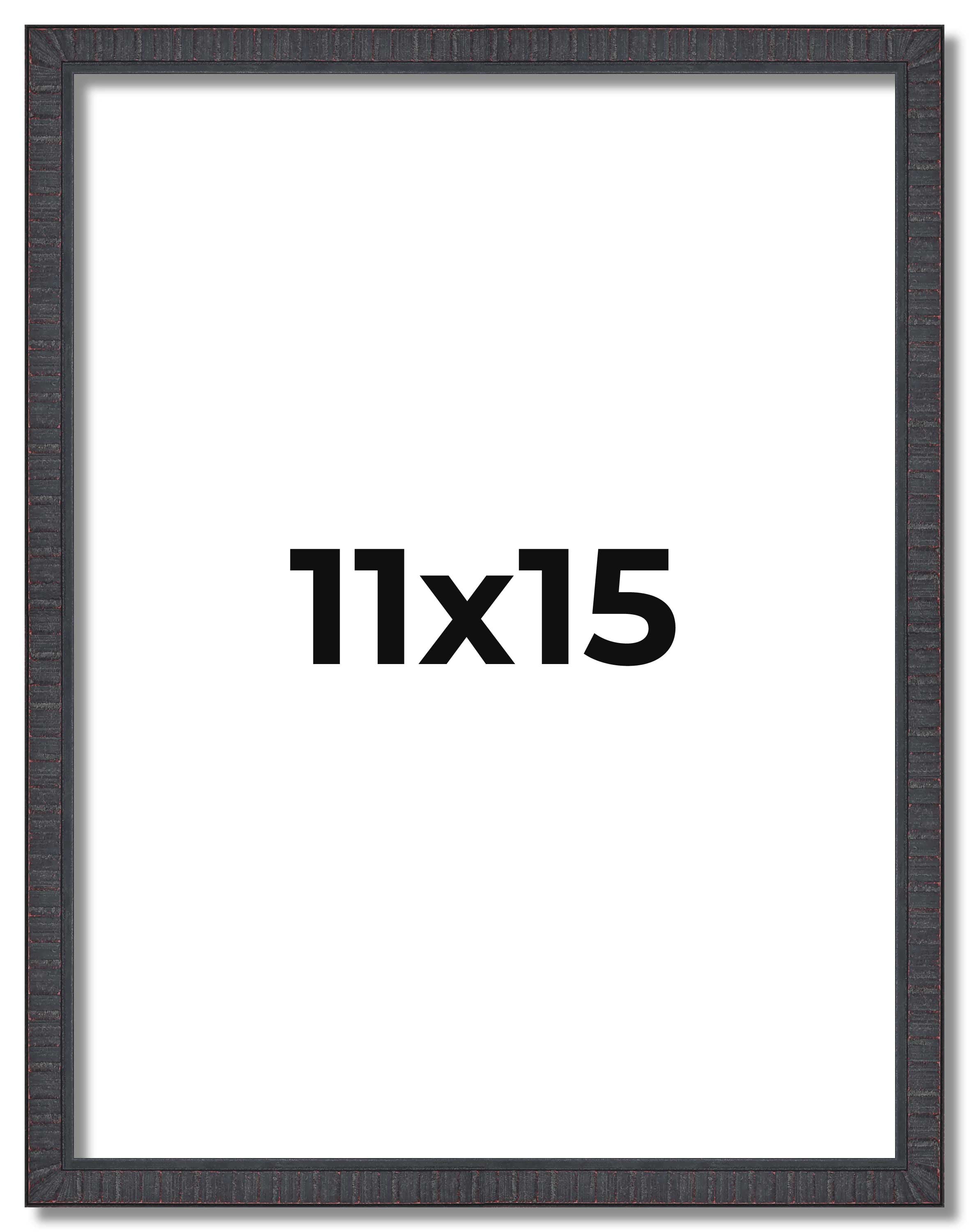 11x15 Frame Brown Solid Wood Picture Frame - Complete Modern Photo ...
