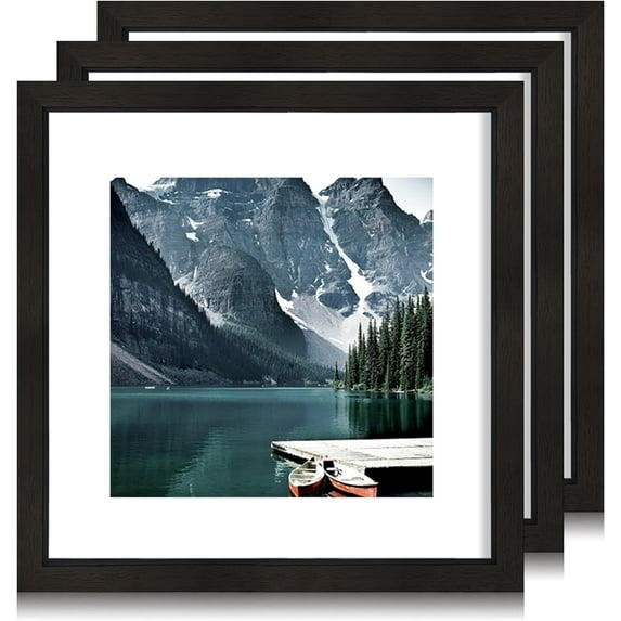 11x15 Picture Frame with Real Glass - Display Pictures 10x14 with Mat ...