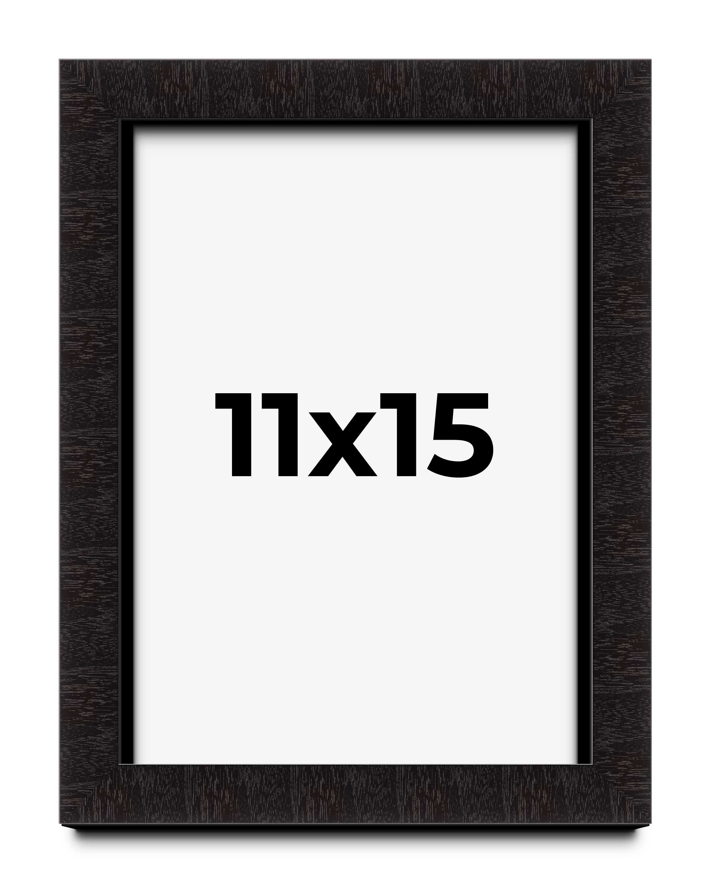 11x15 Shadow Box Black Solid Wood Display Picture Frame | 1 Inch Rabbet ...