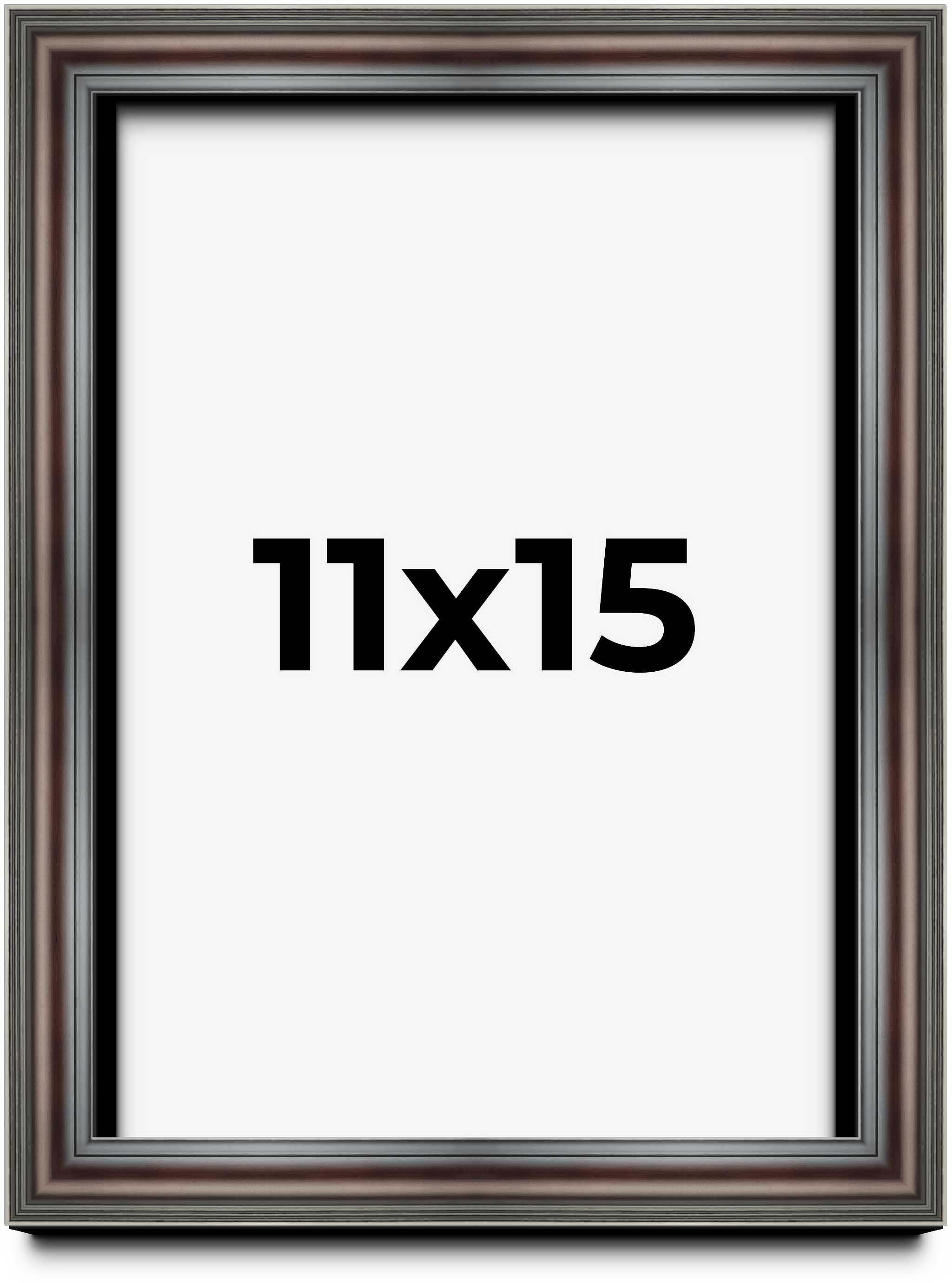 11x15 Shadow Box Frame Brown Cherry | 2.625 Inches Deep Pine Wood ...