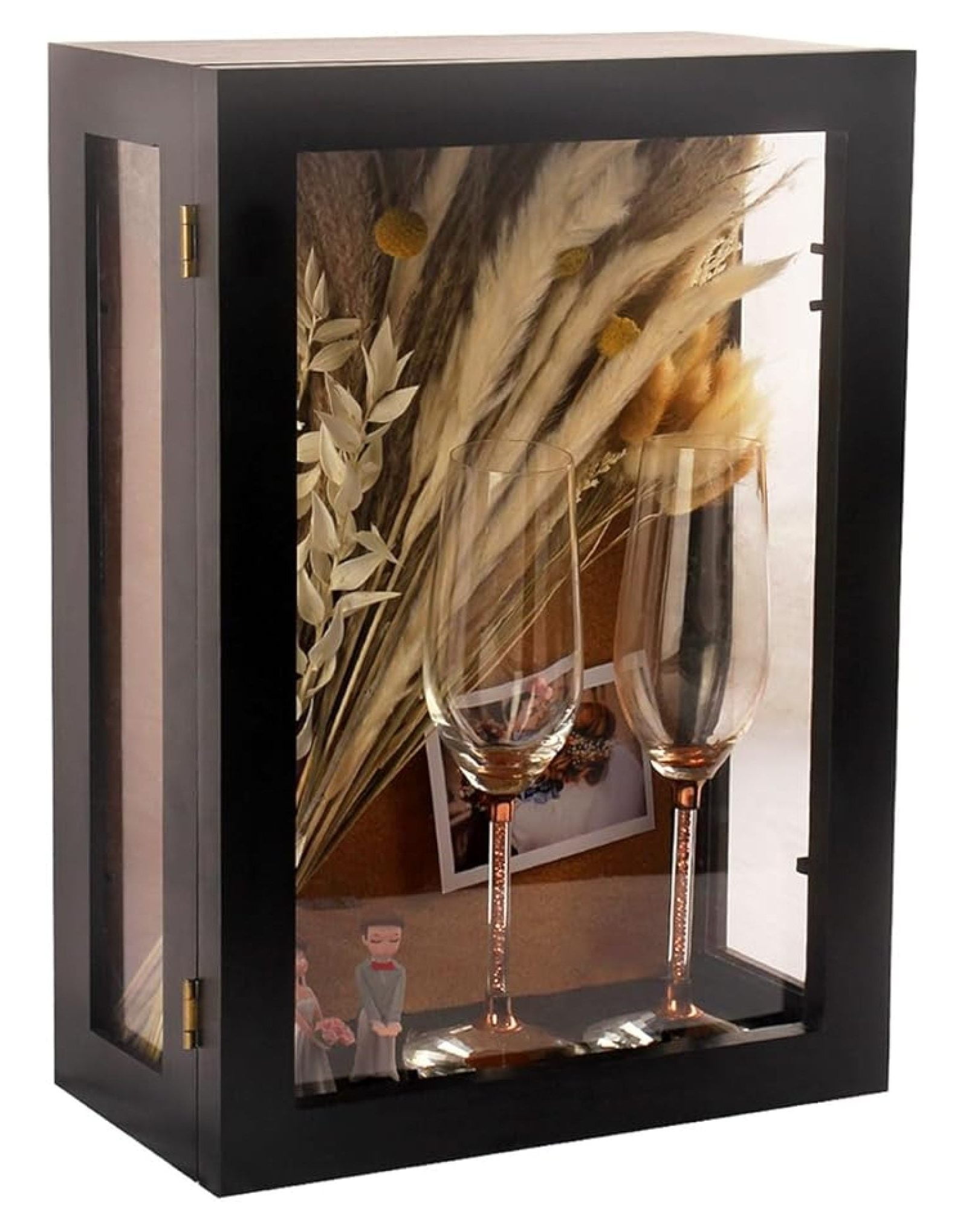 11x16x6 Extra Deep Box , Wall Mounted Wood Box with Cork Back,Large ...