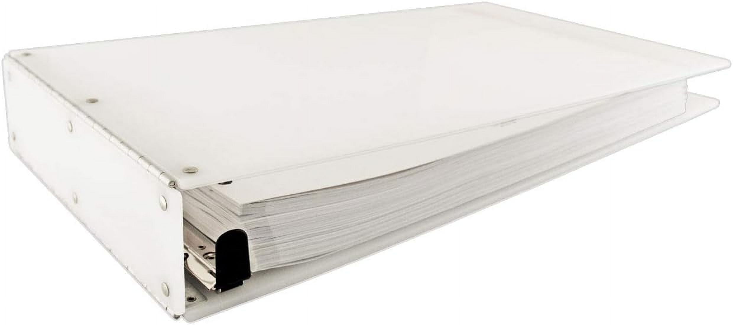 11x17 2" EZ Comfort Angle-D Ring White Acrylic Binder - Walmart.com