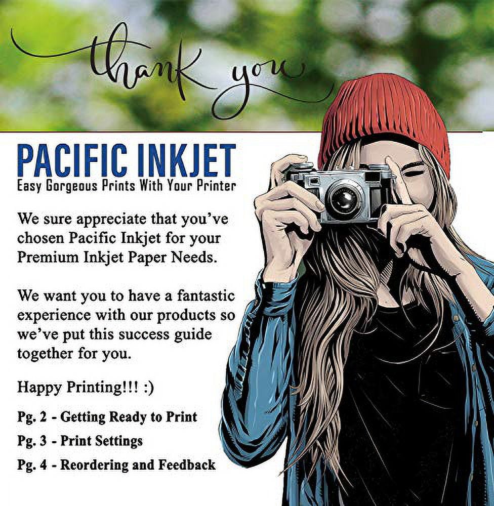 11x17 50 Sheets Professional Quality Luster Inkjet Photo Printing Paper ...