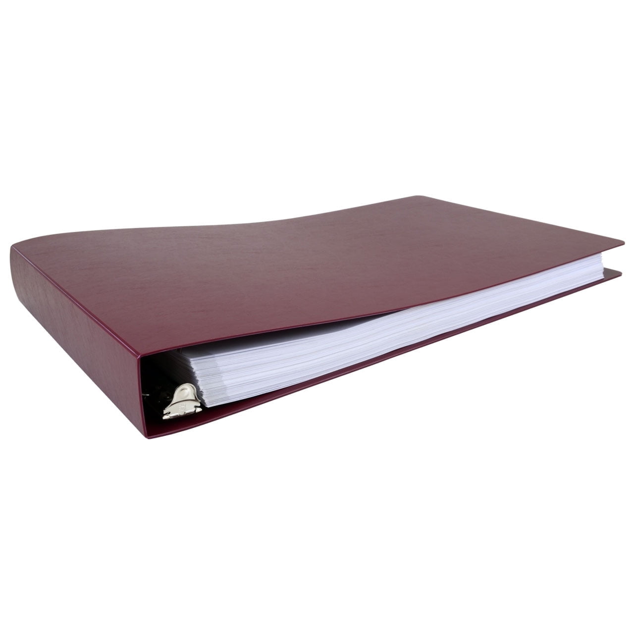 11x17 Binder Poly Panel Featuring a 1.5" Angle-D Ring Maroon - Walmart.com
