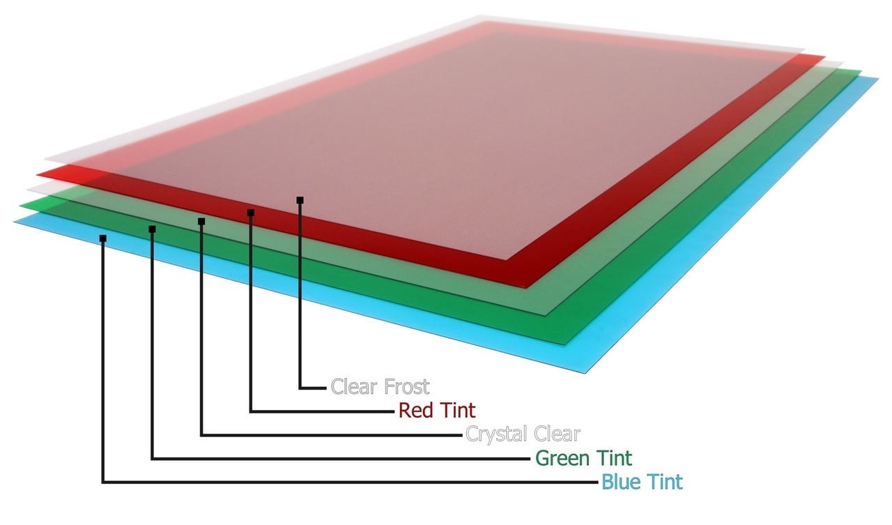 11x17 Blue Tint Transparent PCV Presentation Cover (20 Sheets per Pack ...