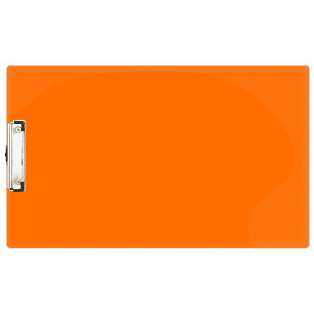 11x17 Clipboard Acrylic Panel Featuring a Low Profile Clip Orange ...