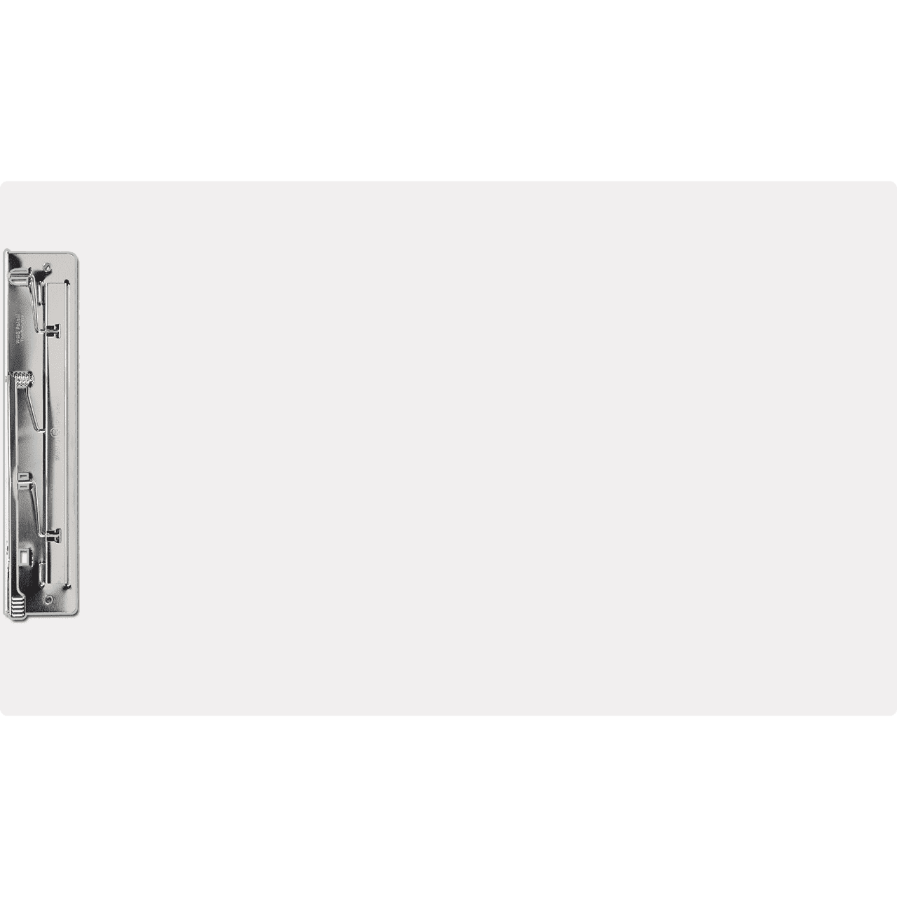 11x17 Clipboard Acrylic Panel Featuring an 8" Hinge Clip White ...