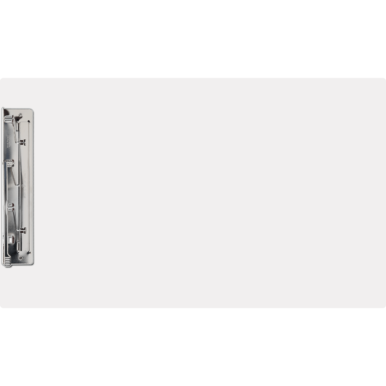 11x17 Clipboard Acrylic Panel Featuring an 8" Hinge Clip White ...