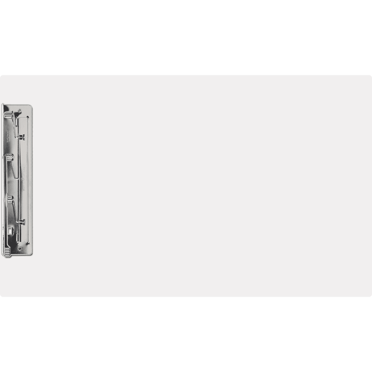 11x17 Clipboard Acrylic Panel Featuring an 8" Hinge Clip White ...