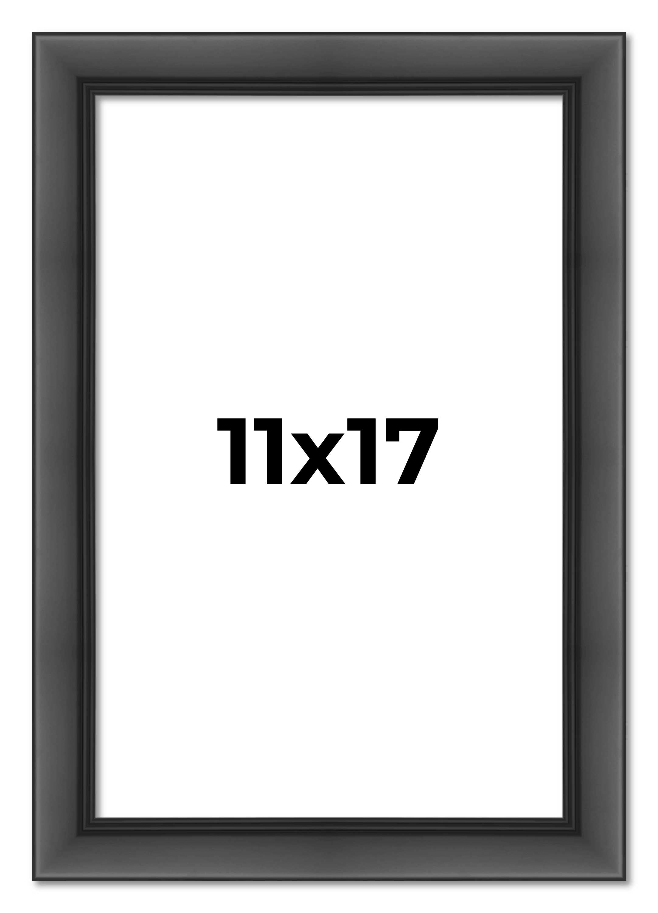 11x17 Frame Black Passaggi Solid Wood Picture Frame Width 1.5 Inches ...