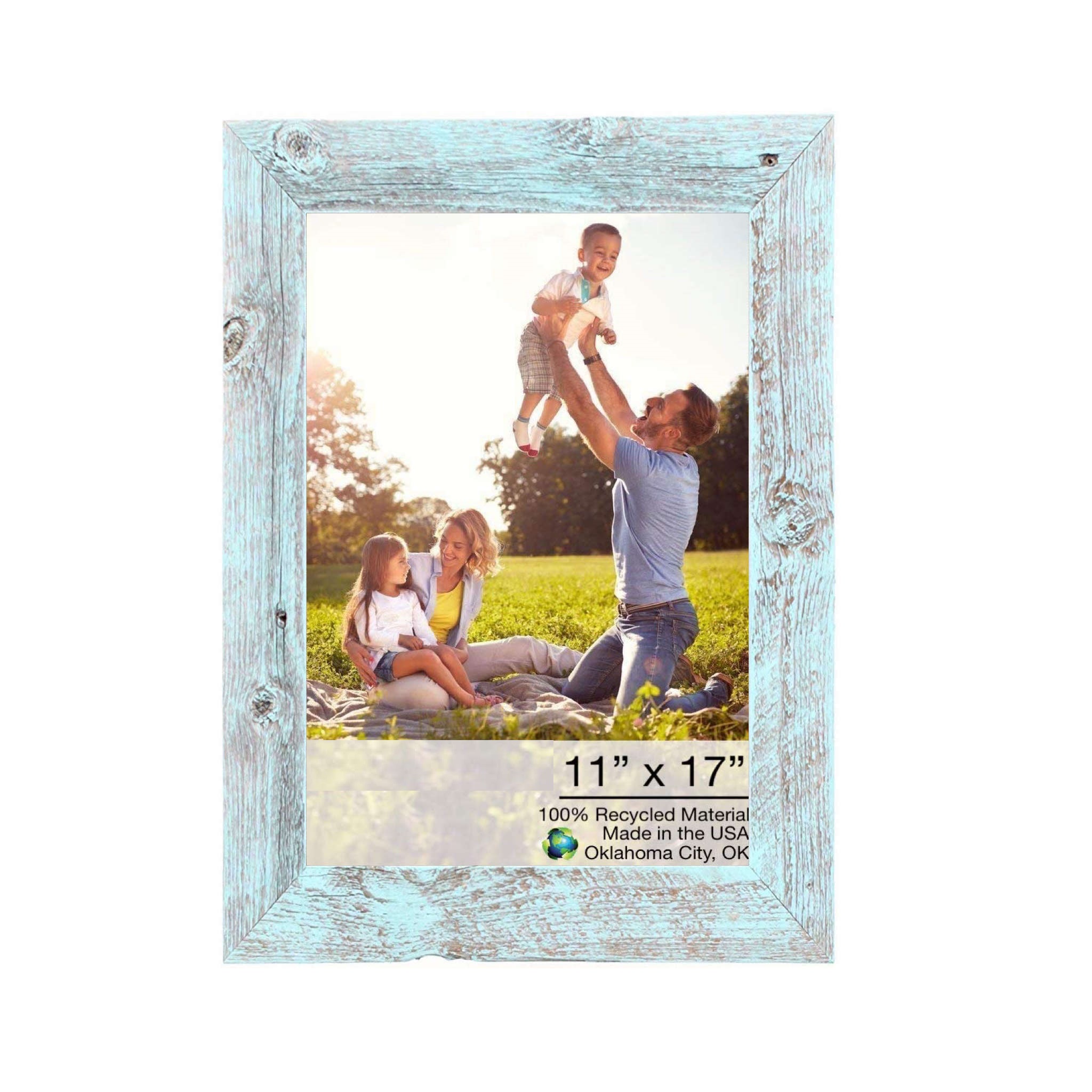 11x17 Rustic Blue Picture Frame - Walmart.com