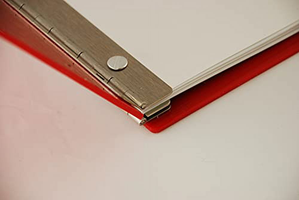 11x17 Screw Post Binder Acrylic Panel with Fixed Posts Red - Walmart.com