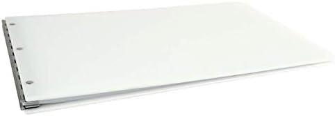 11x17 screw post binder acrylic panel with fixed posts white - Walmart.com