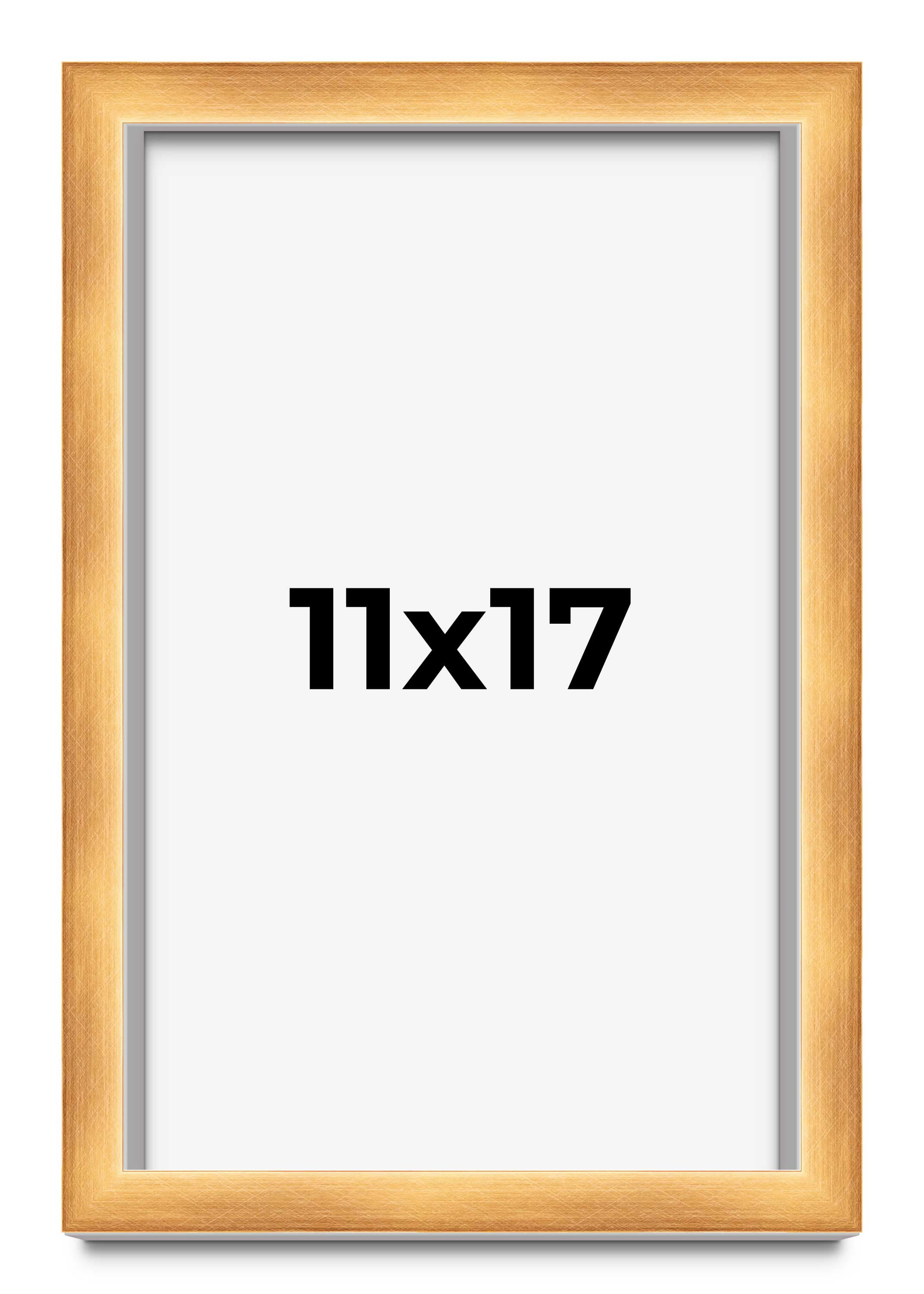 11x17 Shadow Box Bronze Cross-Brushed Display Frame | 1.625 Inches Deep ...