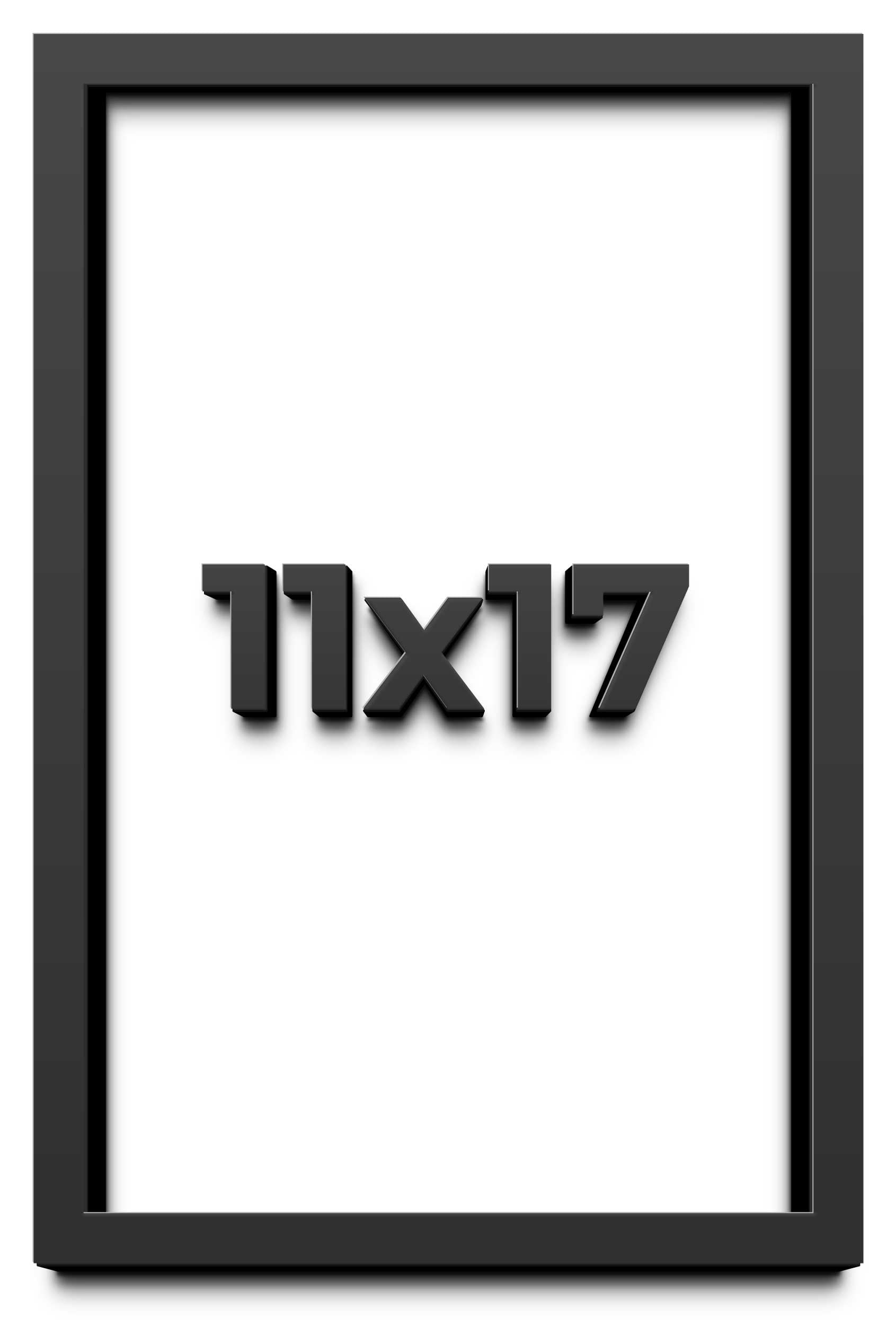 11x17 Shadow Box Frame Black | 1 inches Deep Real Wood Contemporary ...