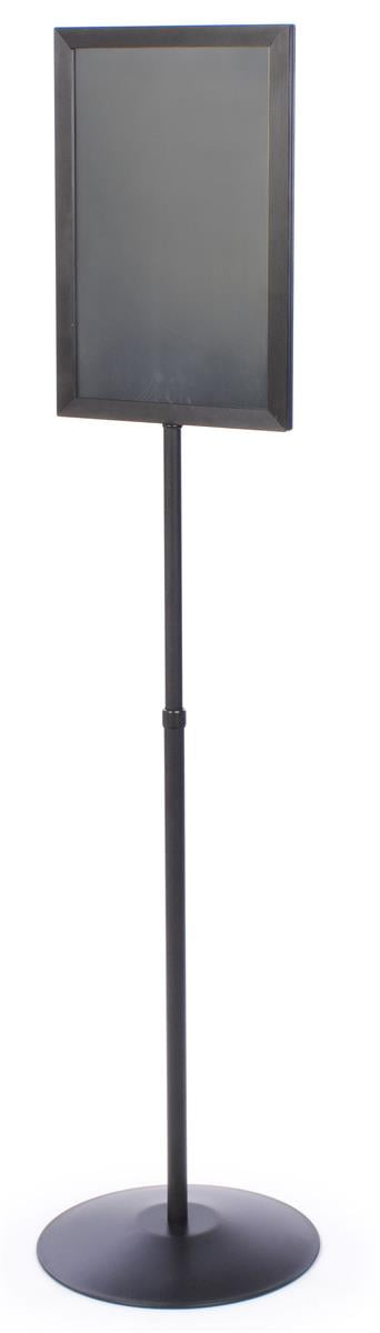 11x17 Sign Stand with Height-adjustable Post, Top-loading Sign Frame ...