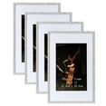 Set of 4 White 11x17 Picture Frames, Wall Mount or Tabletop Display ...