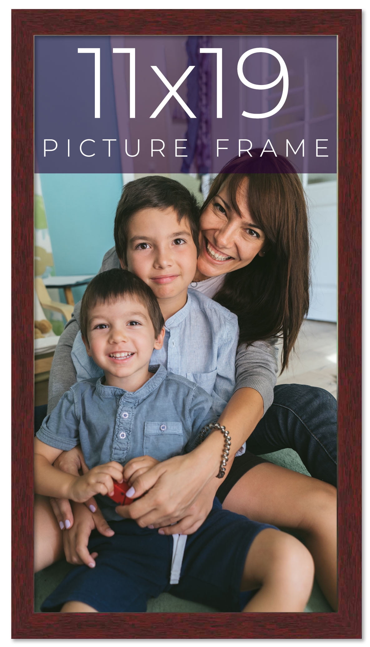 11x19 Frame Brown Solid Wood Picture Frame Width 0.75 Inches | Interior ...