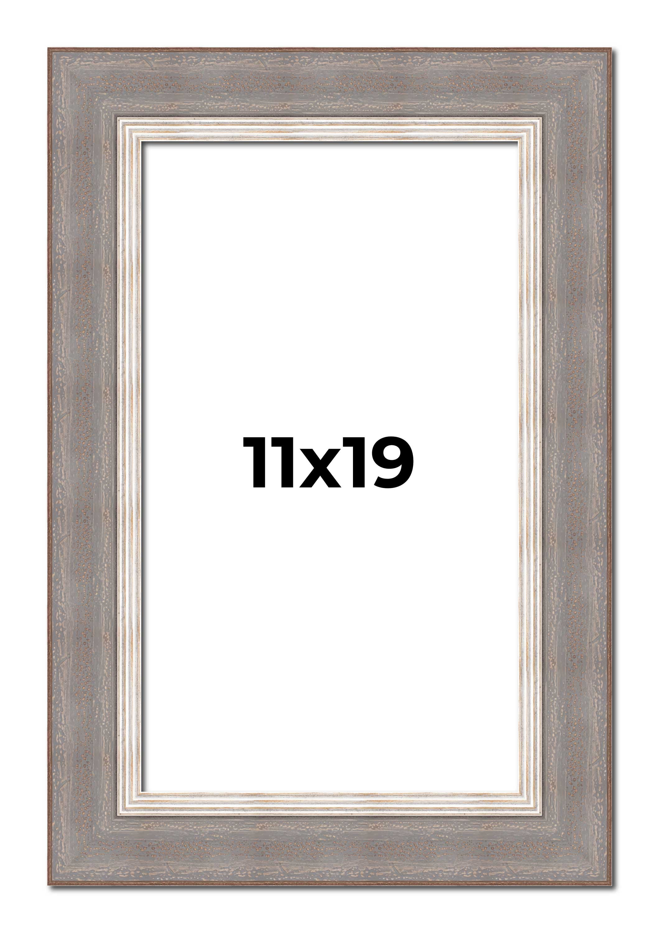 11x19 Frame Grey Real Wood Picture Frame Width 2.75 Inches | Interior ...