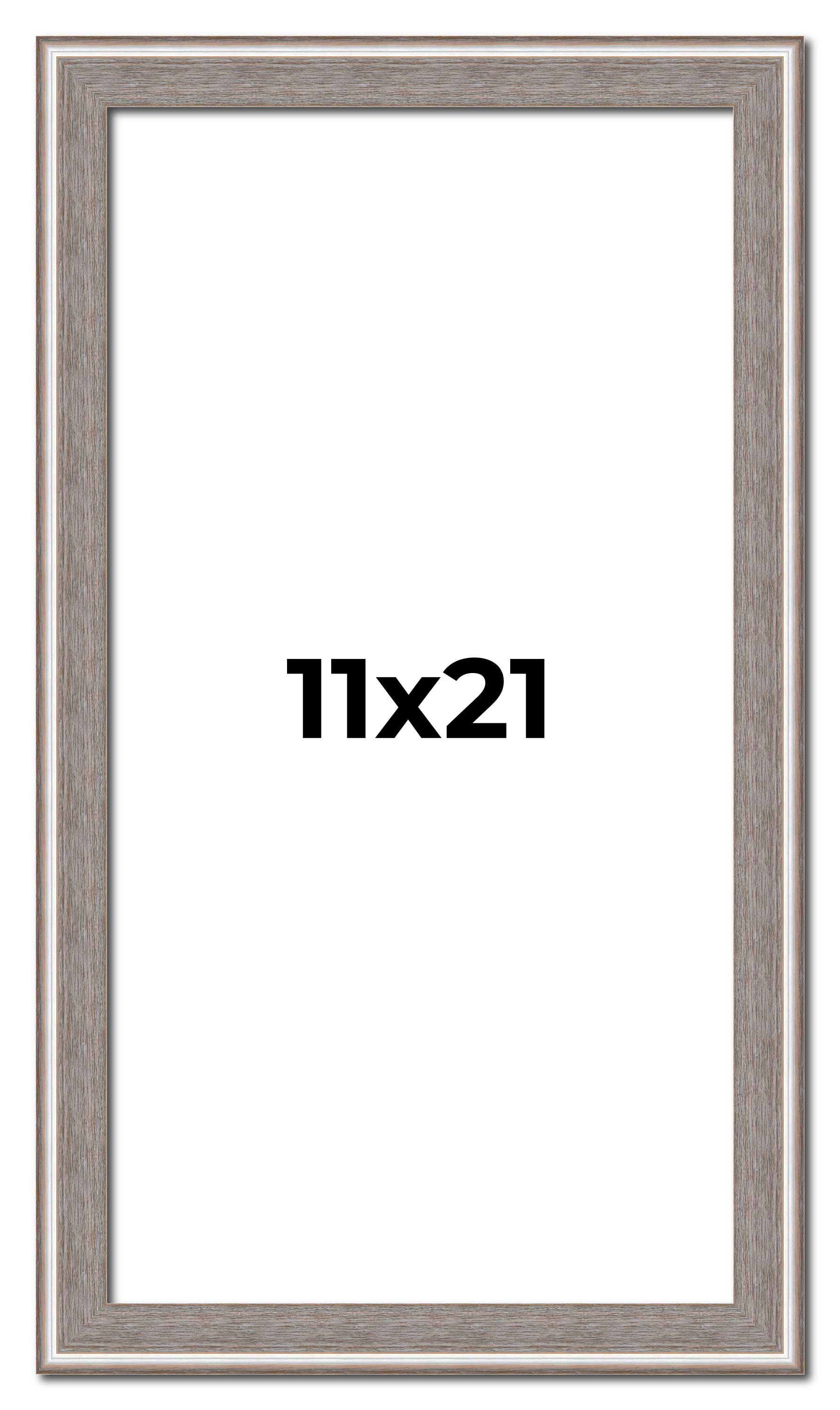 11x21 Frame Grey Real Wood Picture Frame Width 1.25 inches | Interior ...