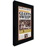 San Francisco Chronicle 11x21 Newspaper Frame, Black and Orange Double ...