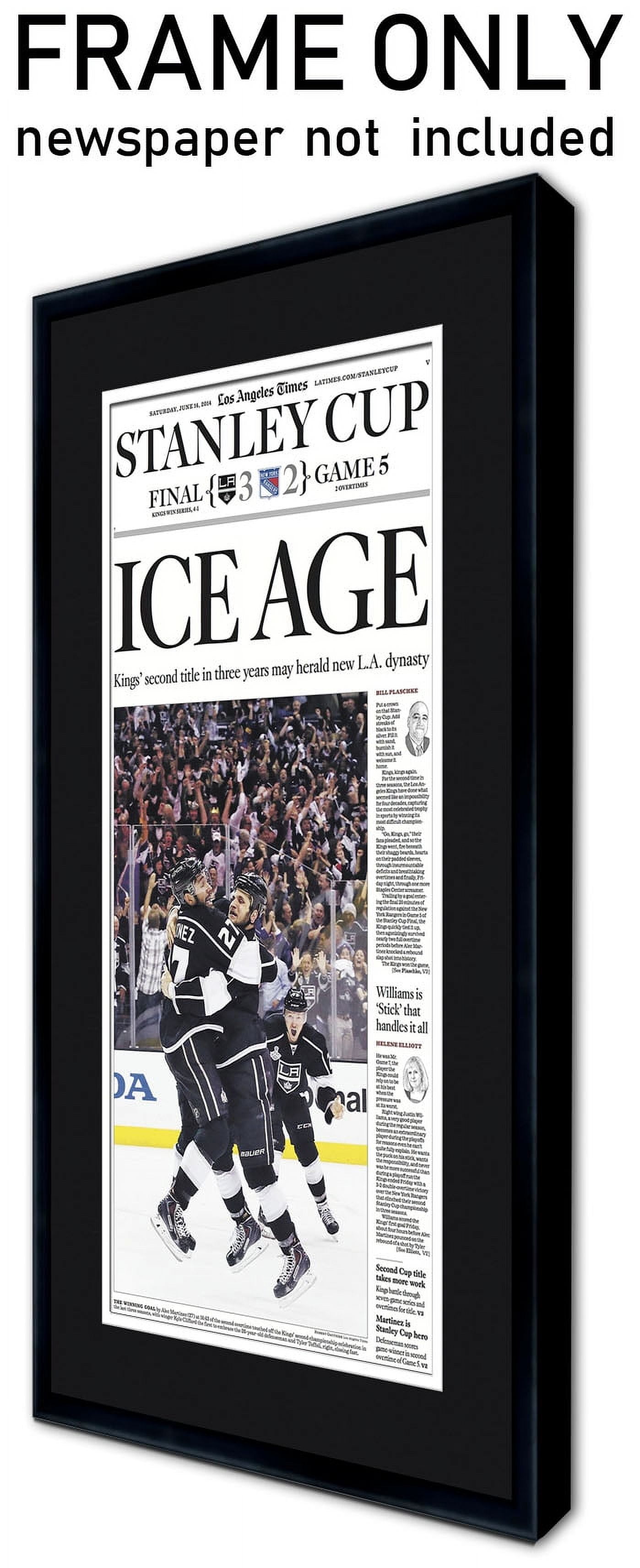 11x22.5 Newspaper Frame - with Black and White Double Mat - Made to ...