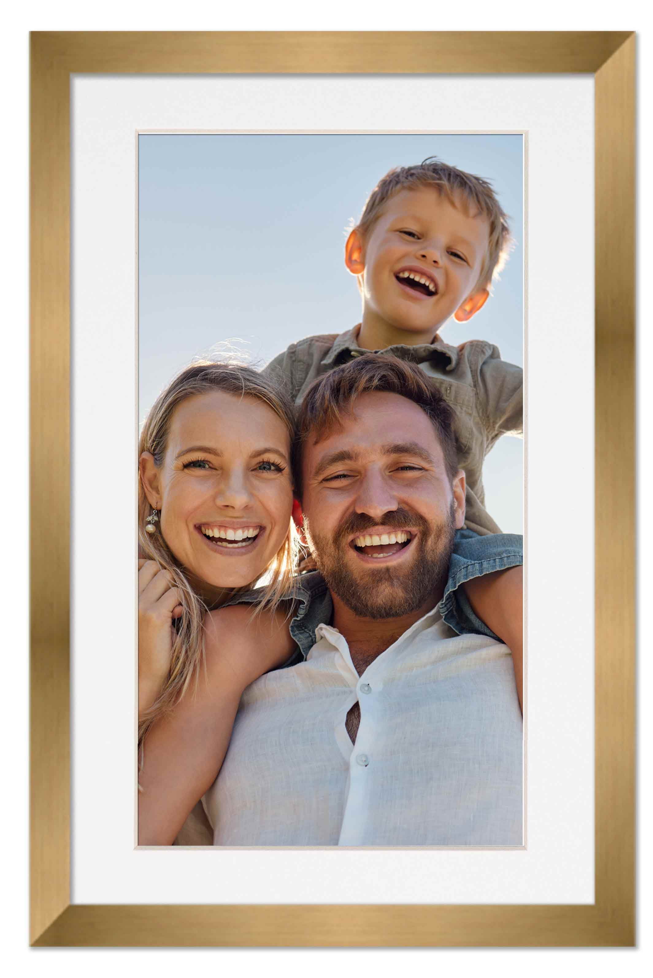 11x22 Frame with Mat - Bronze 13x24 Frame Wood Made to Display Print or ...