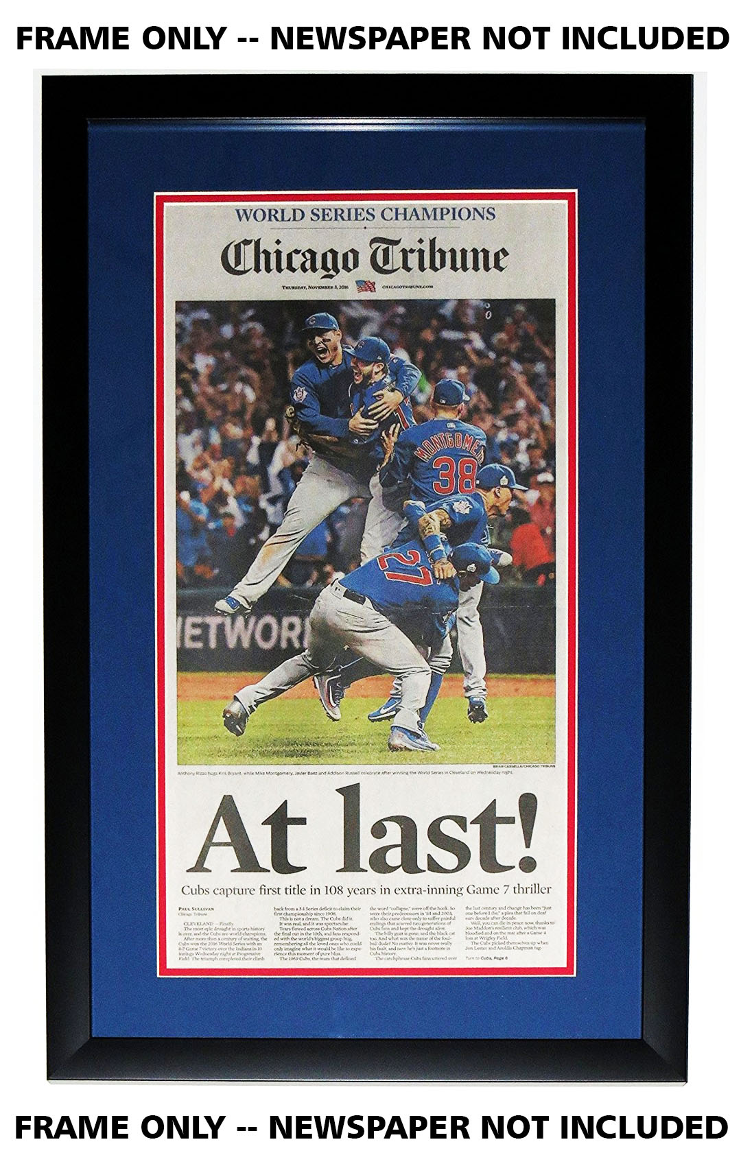 Americanflat 11x22 Newspaper Frame - Assorted Media Cover Frame ...