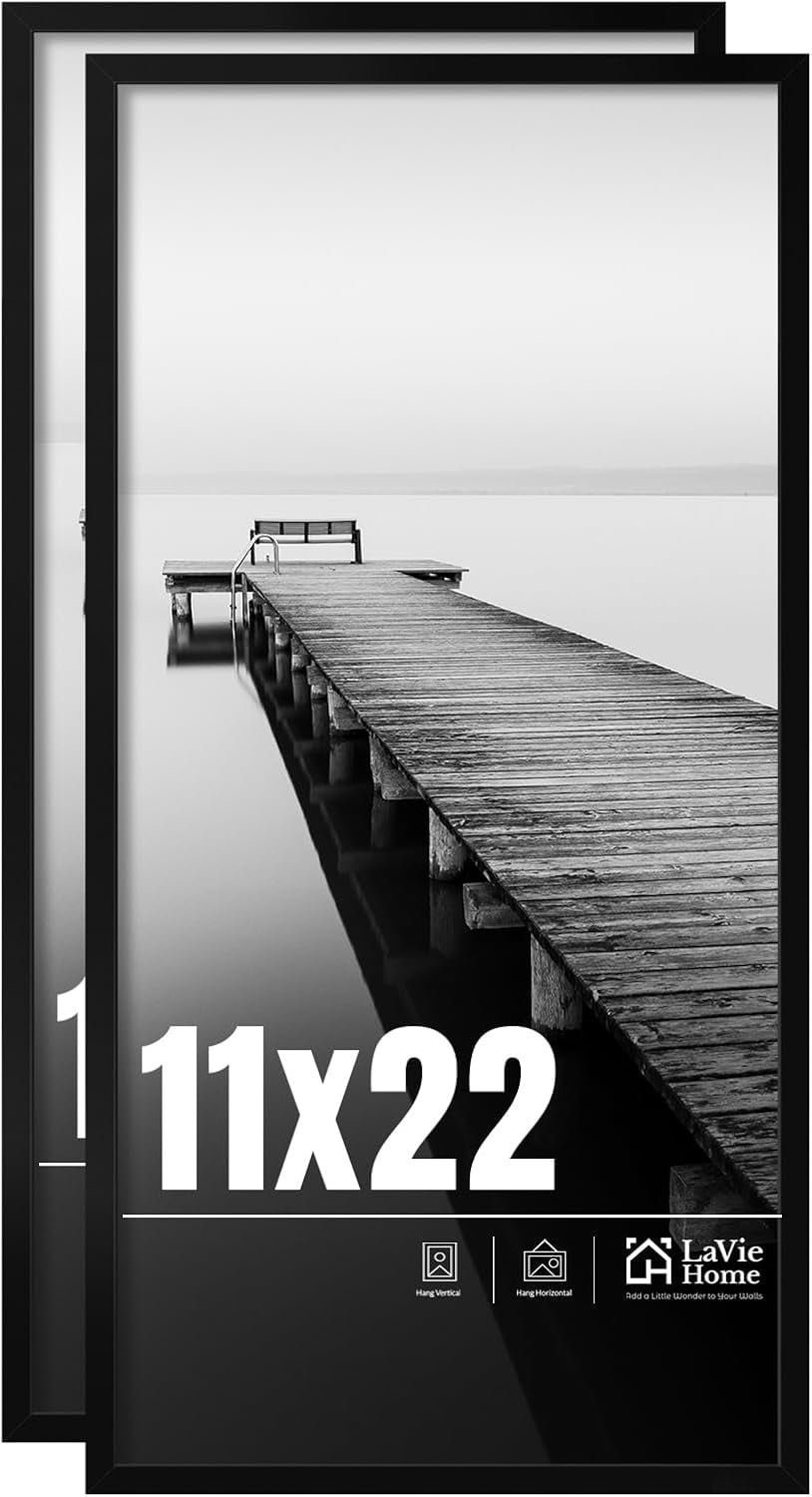 11x22 Picture Frame 2 pack, Display Pictures 11 x 22 Poster Frame ...