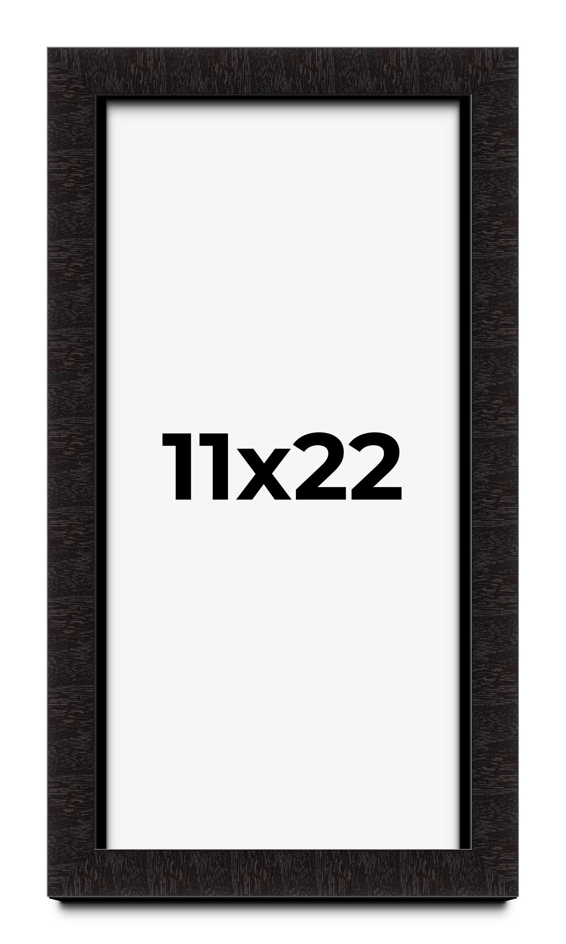 11x22 Shadow Box Black Solid Wood Display Picture Frame | 1 Inch Rabbet ...