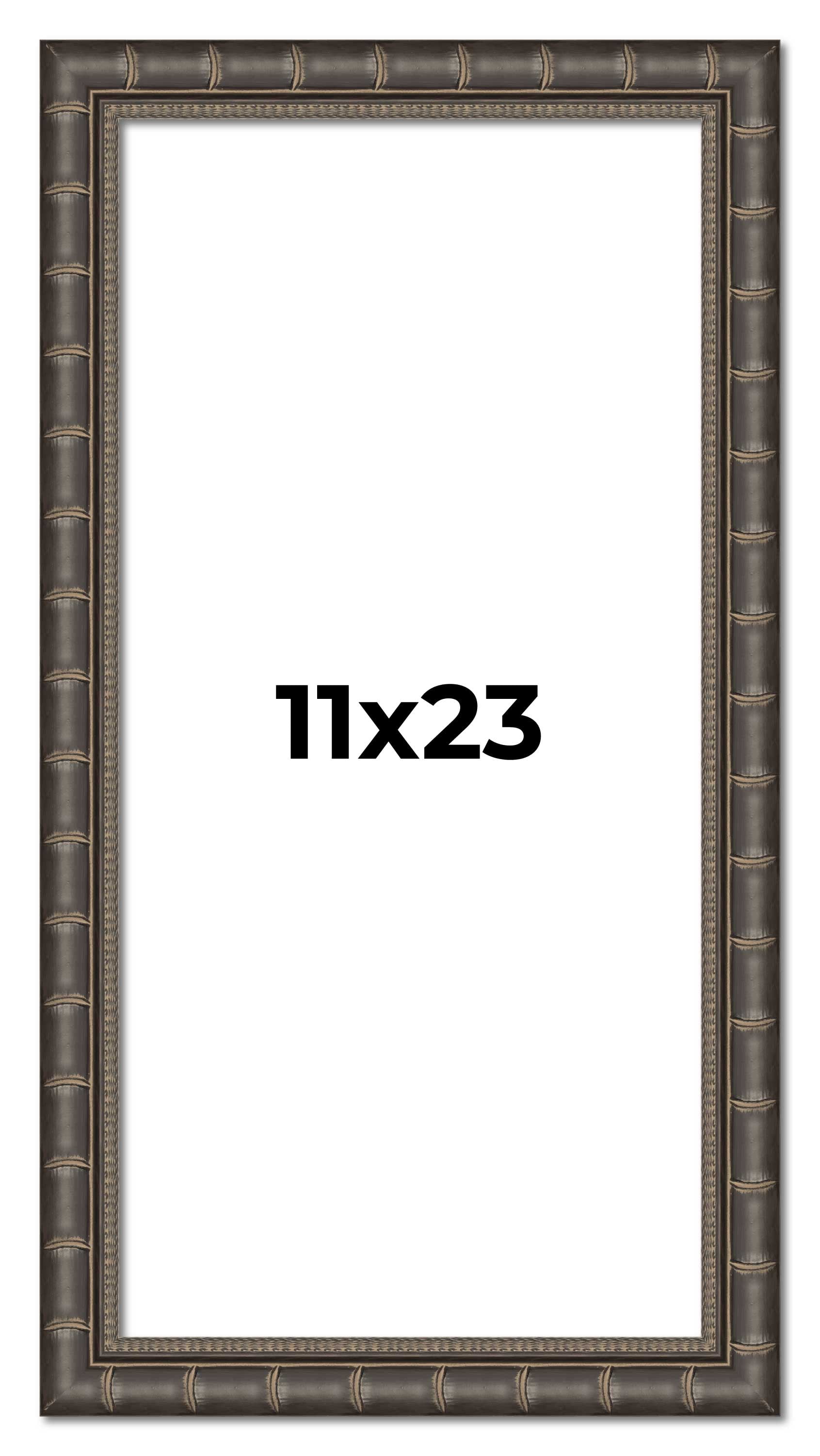 11x23 Frame Black Bamboo Solid Wood Picture Frame Width 1.5 Inches ...
