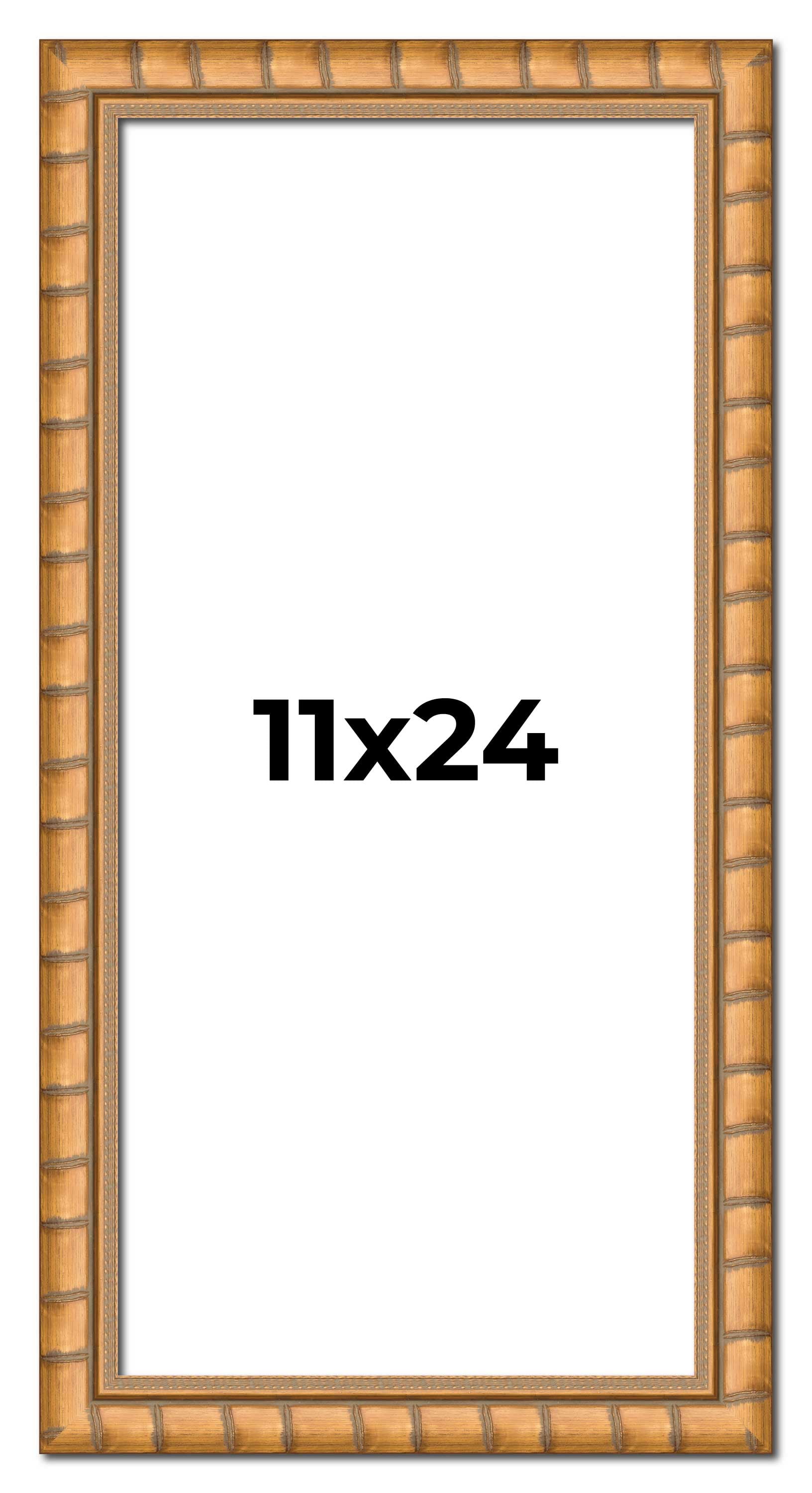 11x24 Frame Gold Real Wood Picture Frame Width 1.5 inches | Interior ...