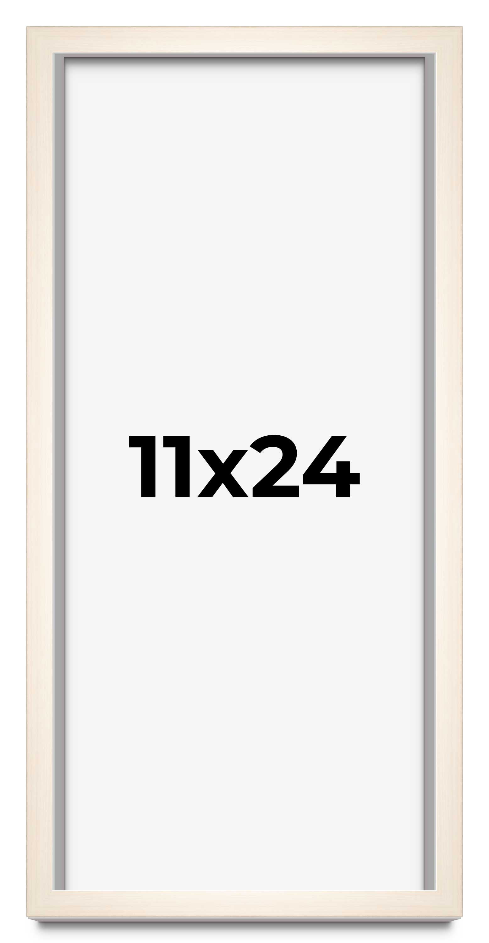 11x24 Frame White Wheat Solid Wood Picture Frame | Moulding Width 0.75 ...