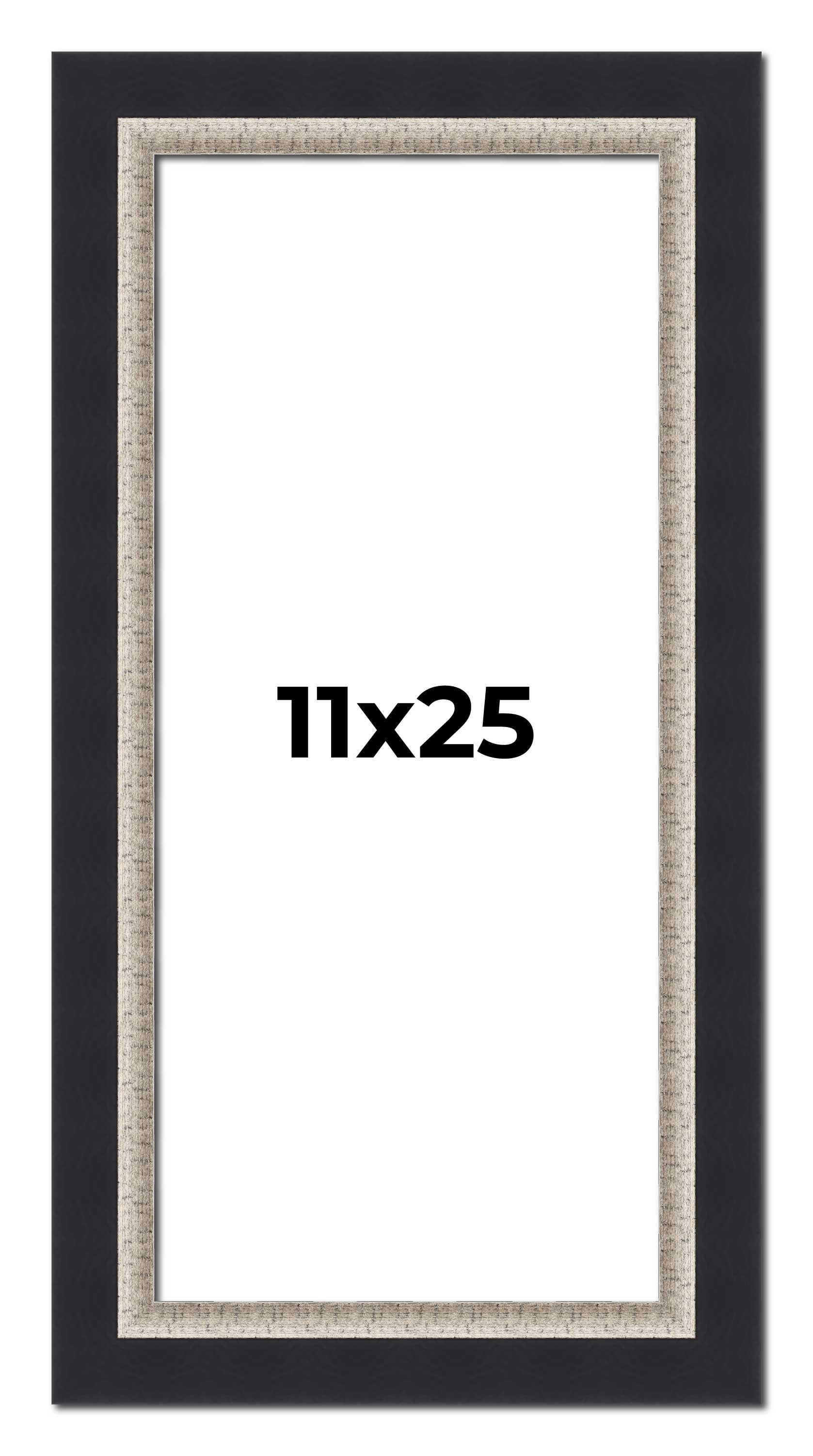 11x25 Frame Black Real Wood Picture Frame Width 2.25 Inches | Interior ...
