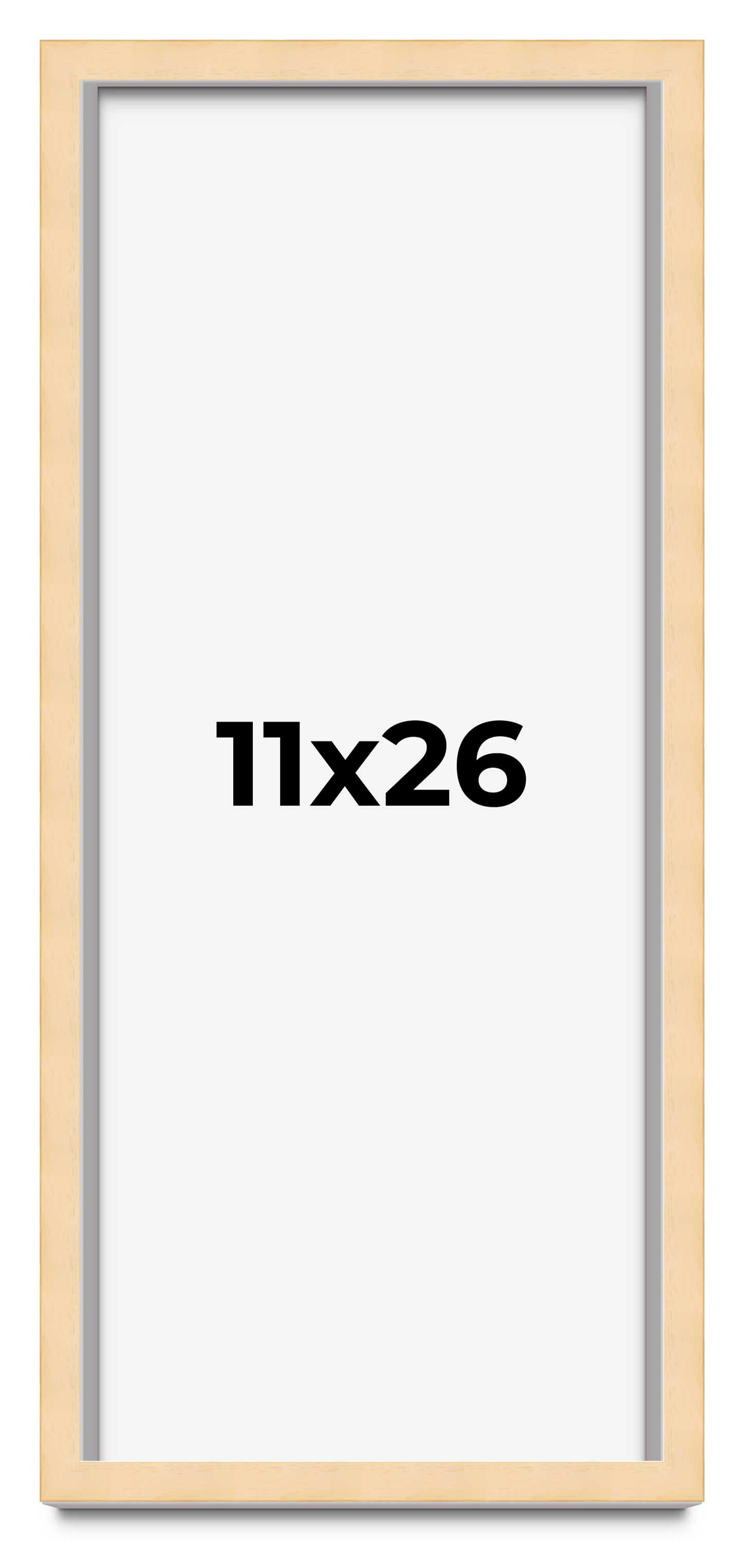 11x26 Frame Beige Real Wood Picture Frame Width 0.75 inches | Interior ...