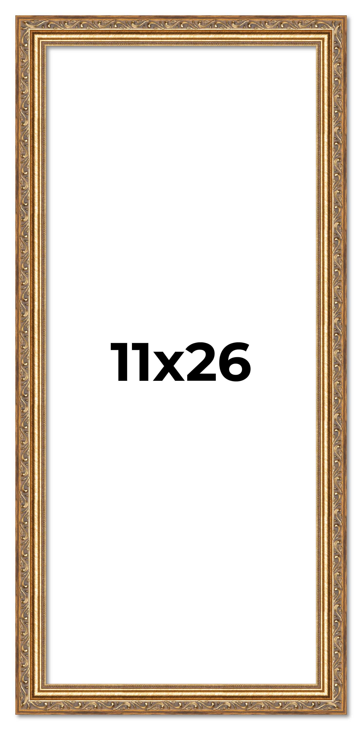11x26 Frame Gold Solid Wood Picture Frame Width 1.25 Inches | Interior ...