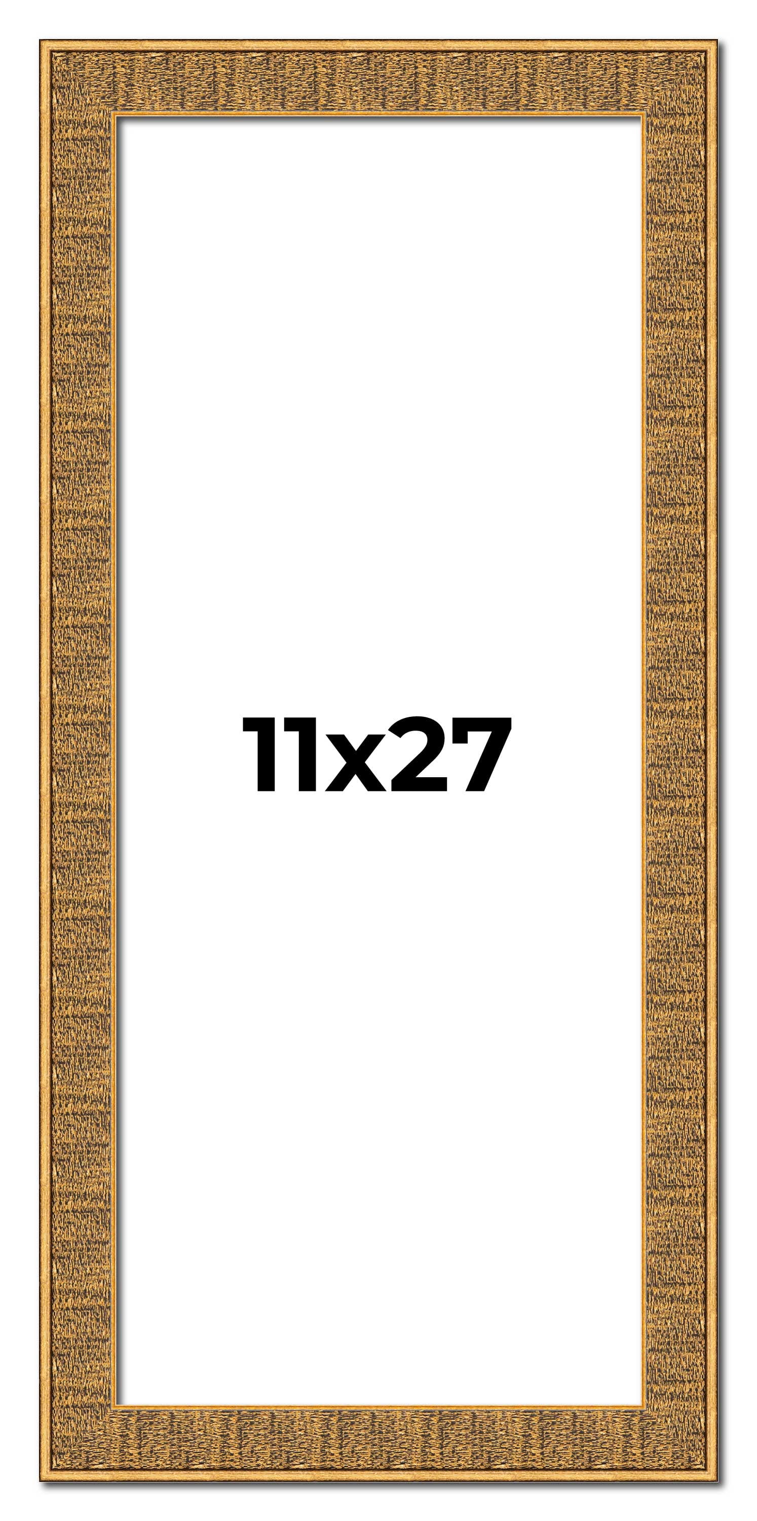 11x27 Frame Black and Gold Distressed Solid Wood Sonoma Picture Frame ...